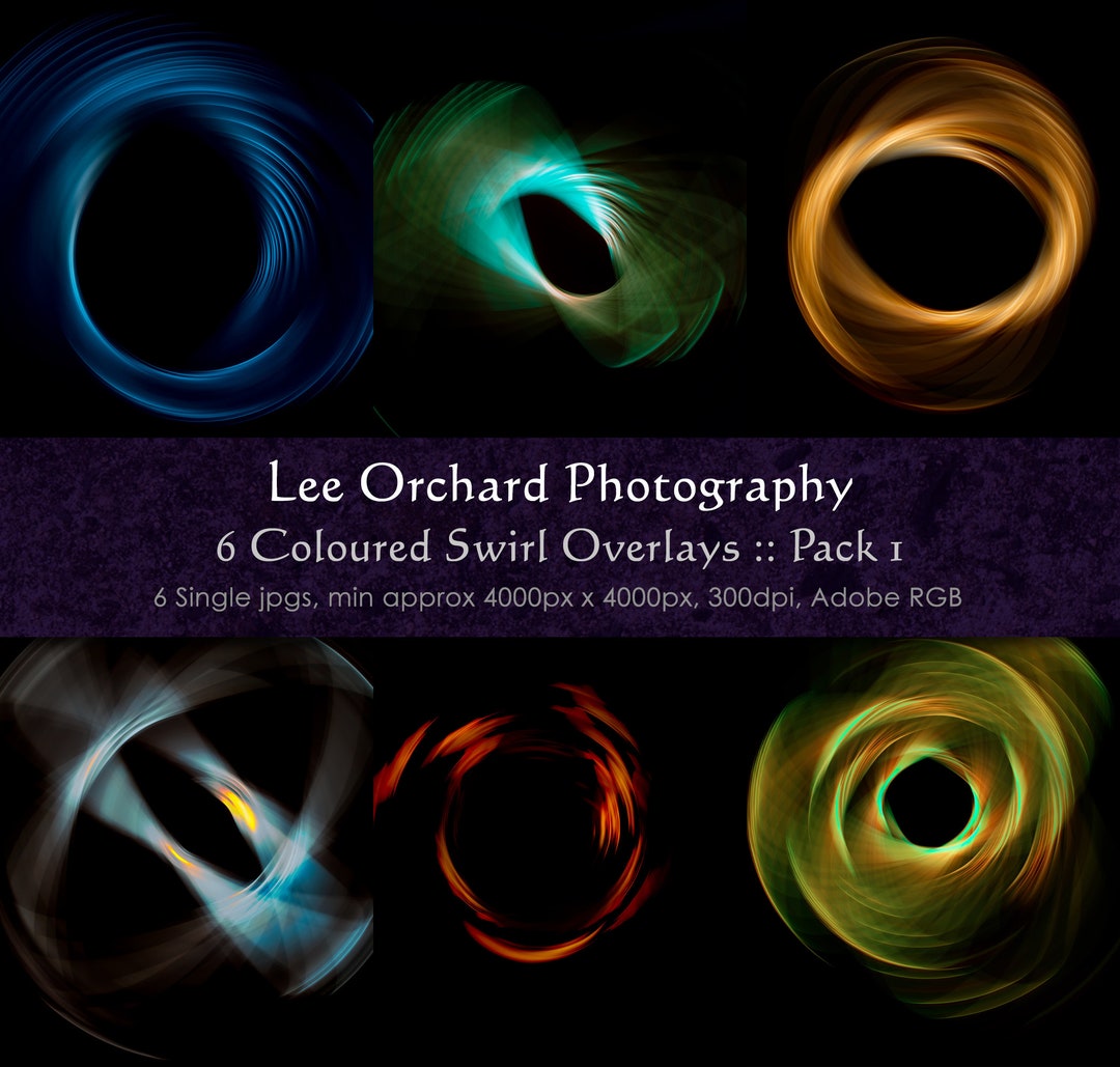 Colourful Swirl Digital Overlays Digital Paper / Digital Background - Etsy