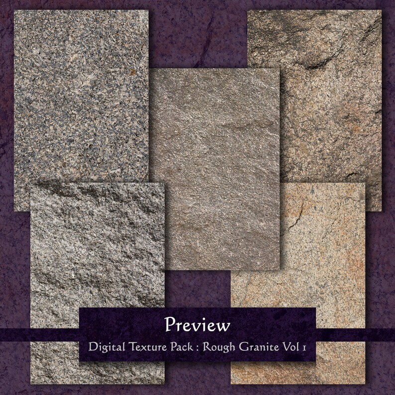 Large Granite Digital Textures : Rough Granite Vol 1 Digital Paper ...