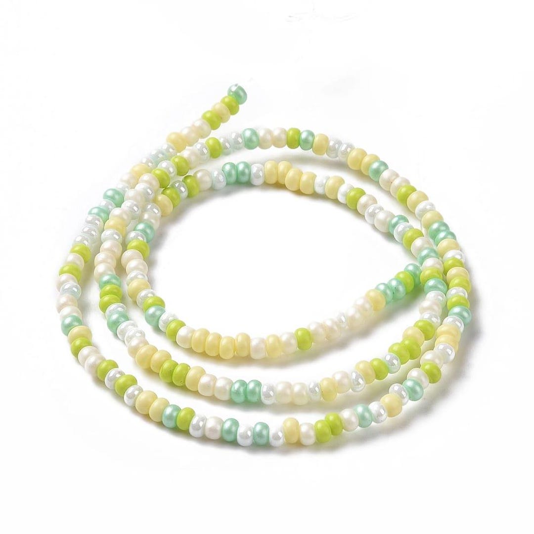 8/0 FGB Seed Bead Mixed 16 Inch Strand - Approx 190 Beads - Mint Julep ...
