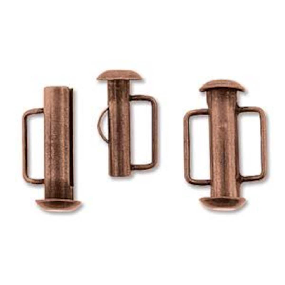 Antique Copper Slide Bar Clasp 16.5mm - Etsy
