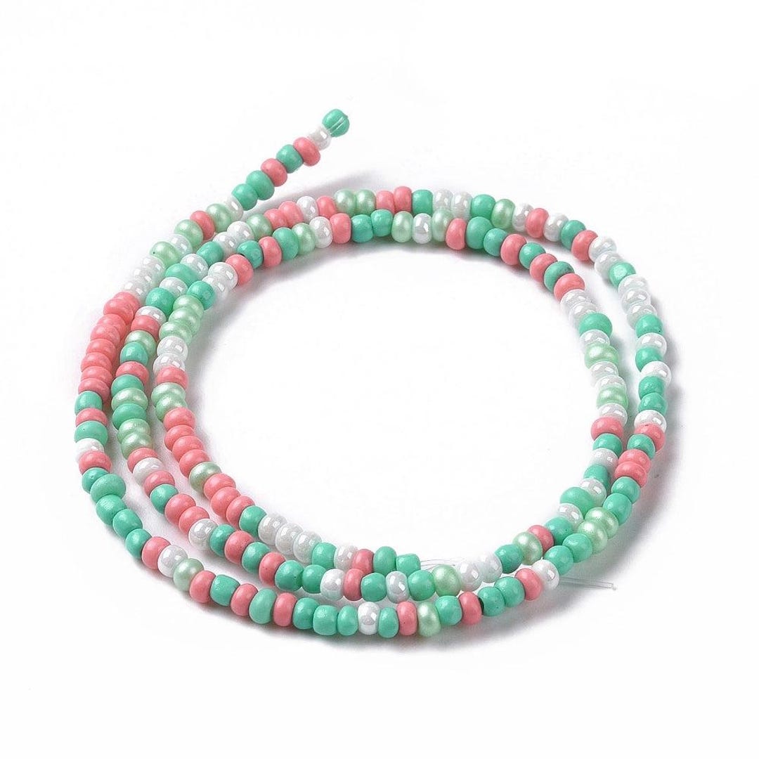 8/0 FGB Seed Bead Mixed 16 Inch Strand - Approx 190 Beads - Electric ...