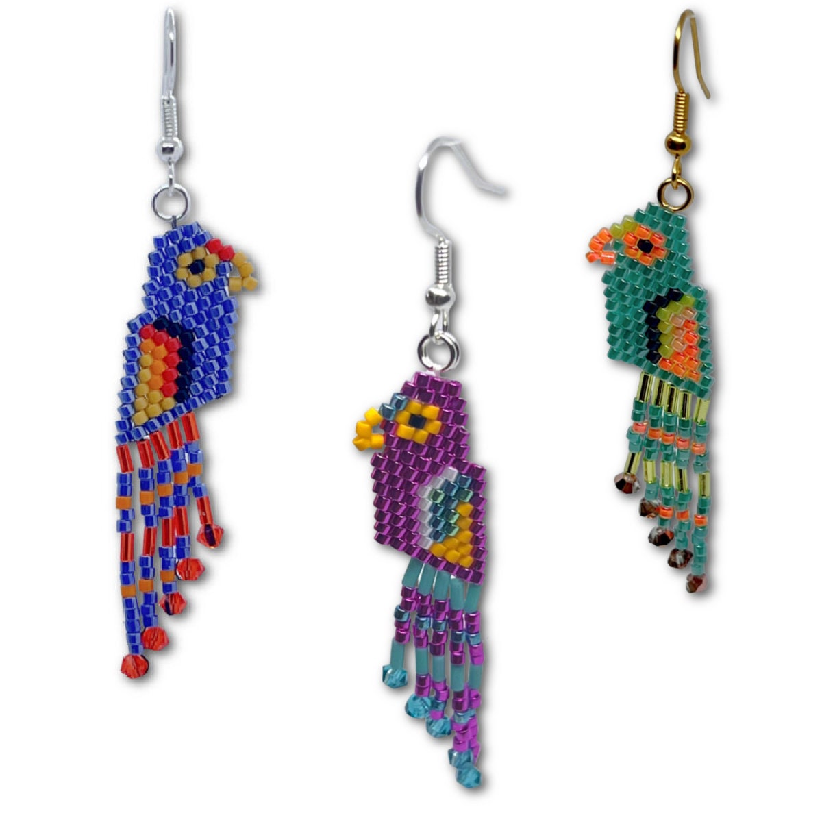 Brick Stitch Parrot Beading Pattern - Etsy