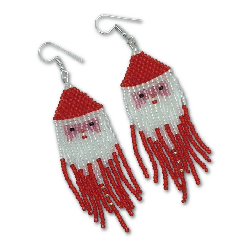 Santa Earring Pattern - Etsy