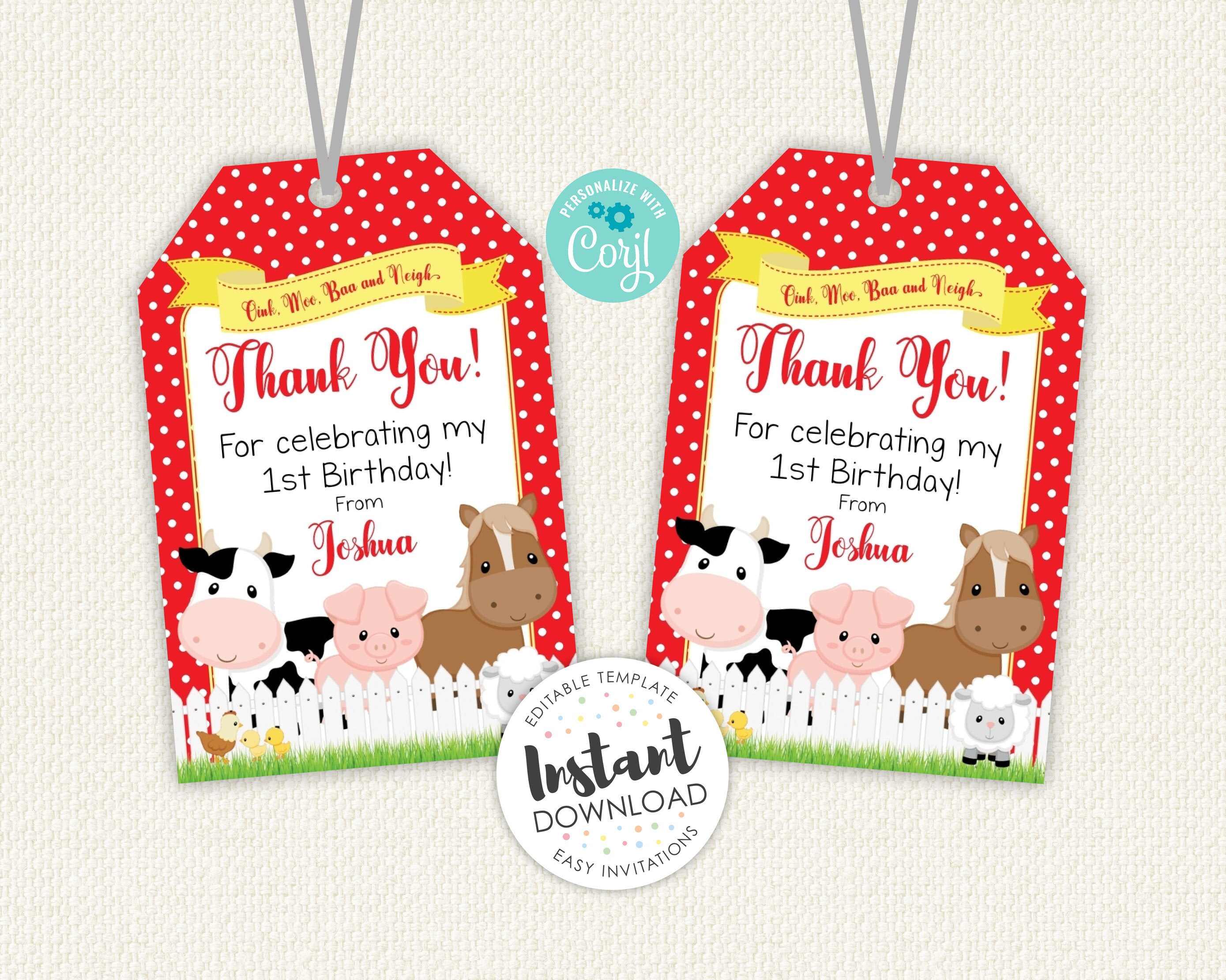Farm Bottle Labels Farm Animals Printables Farm Animals Personalized ...