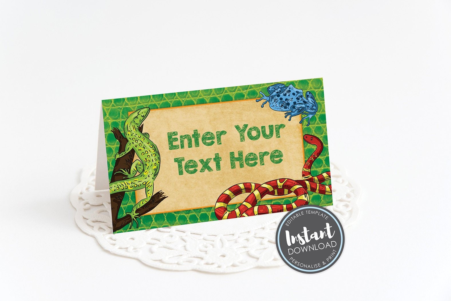 Reptile Food Labels Reptile Food Tent Reptile Food Signs | Etsy