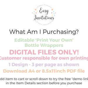 Carousel water bottle label carousel birthday Carousel | Etsy