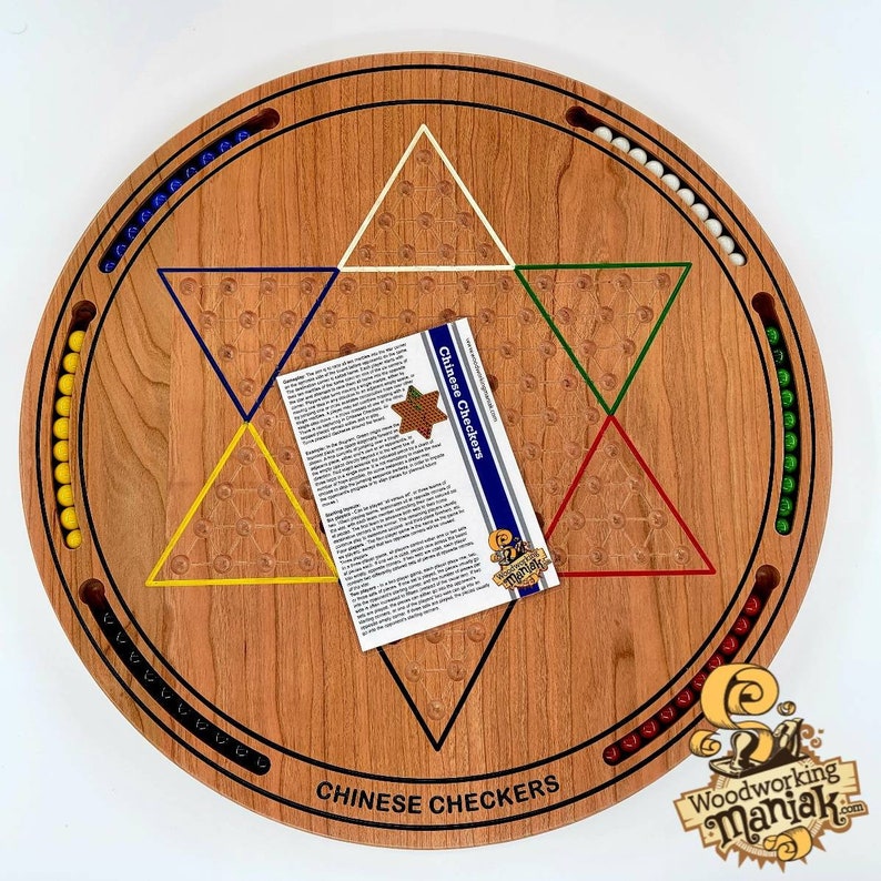 Chinese Checkers W/ Marble Storage - Etsy