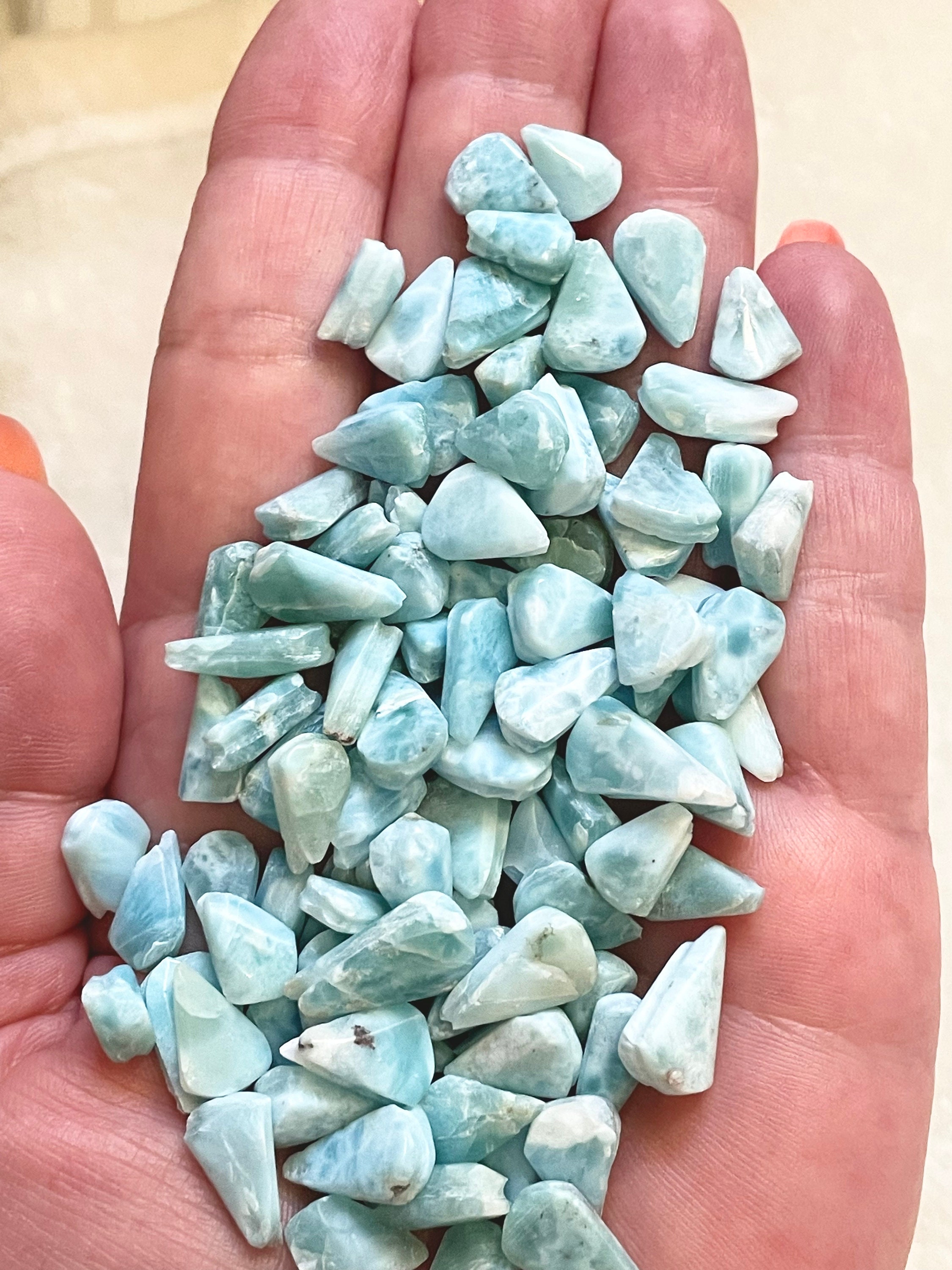 Lot Larimar Grooved Cabochons Beads Small Pendants Necklace Earings ...