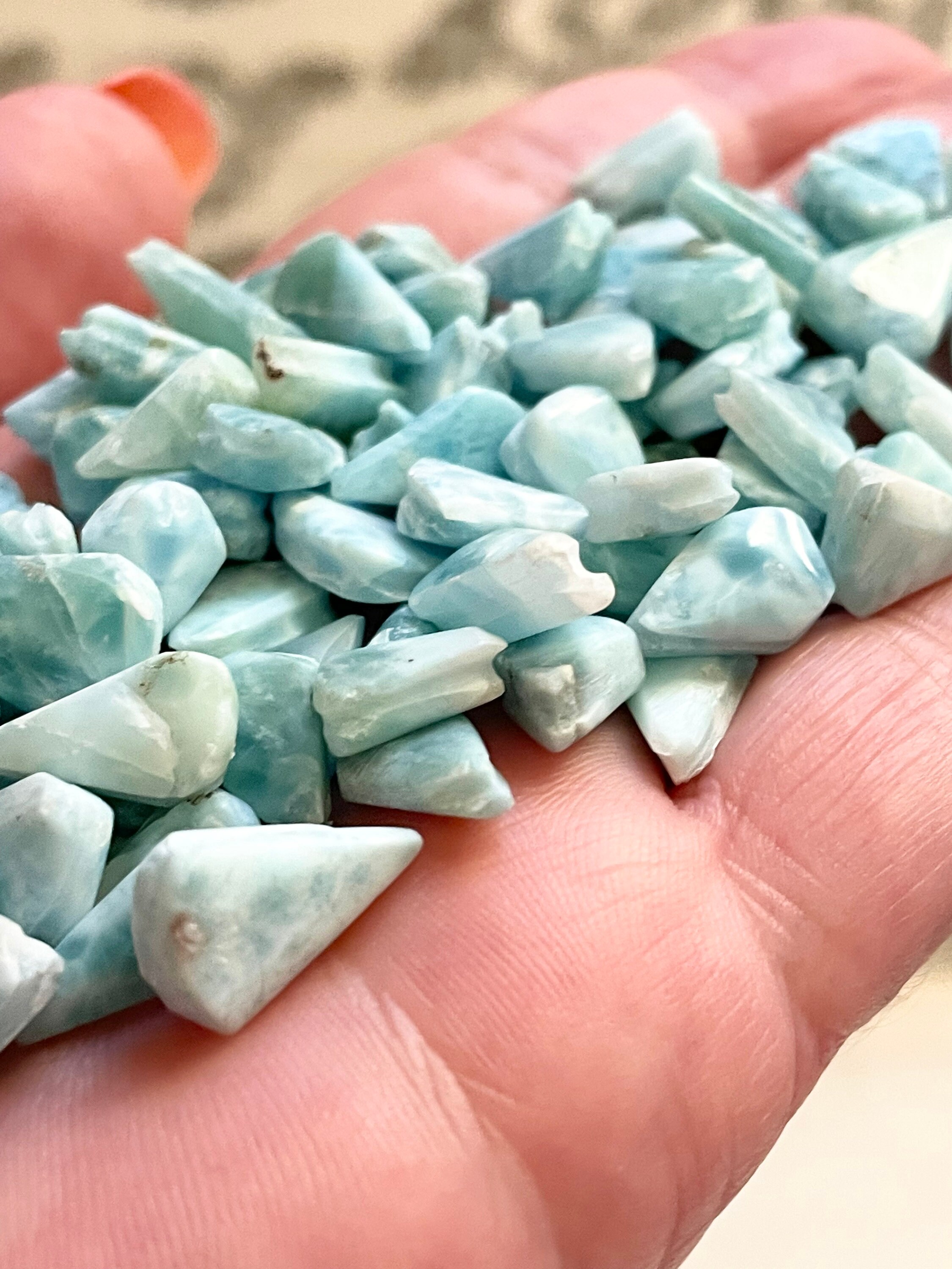 Lot Larimar Grooved Cabochons Beads Small Pendants Necklace Earings ...