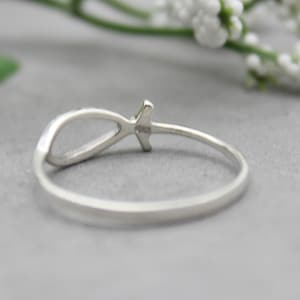 Minimalist Ichthys Fish Ring Christian Ring Jesus Ring 925 Sterling Silver, Christian Symbol ...