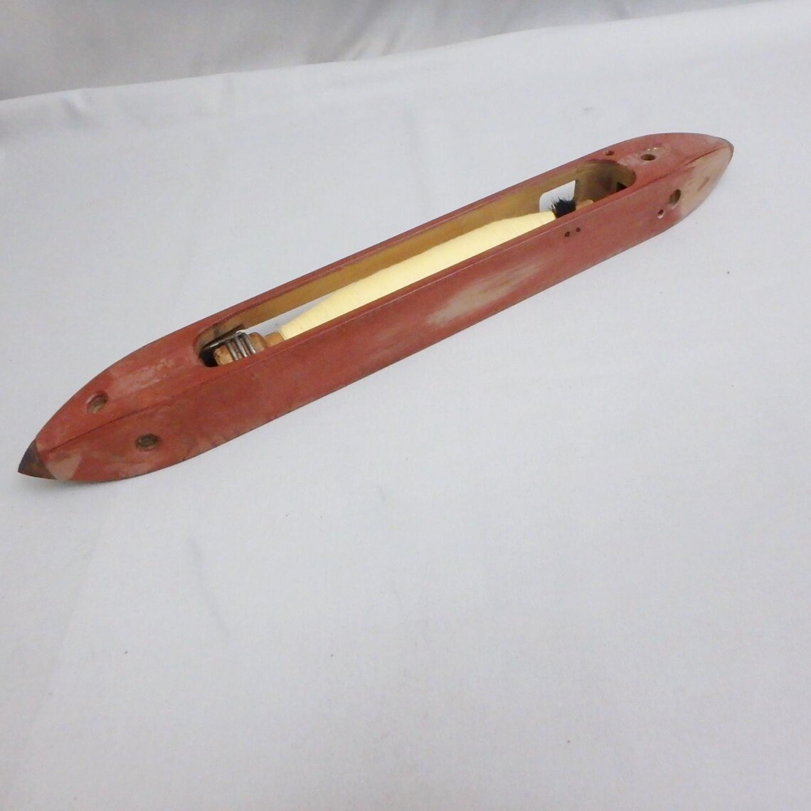 Antique Wooden Mill Loom Shuttle With Bobbin Thread Spool - Etsy