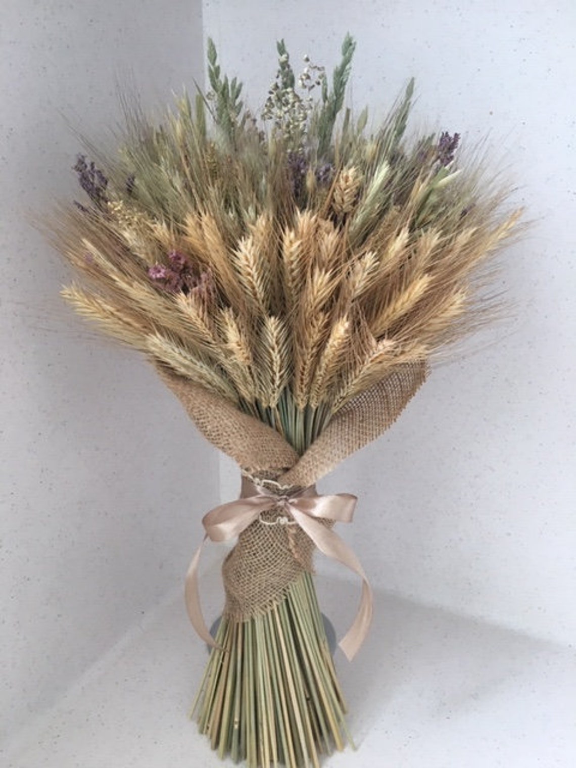 Natural Dried Bouquet, Wheat Bouquet, Home Decor, Gift Idea, Country ...
