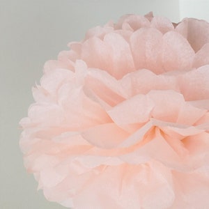 1 Tissue Paper Flower BLUSH All Sizes Party Decoration - Etsy