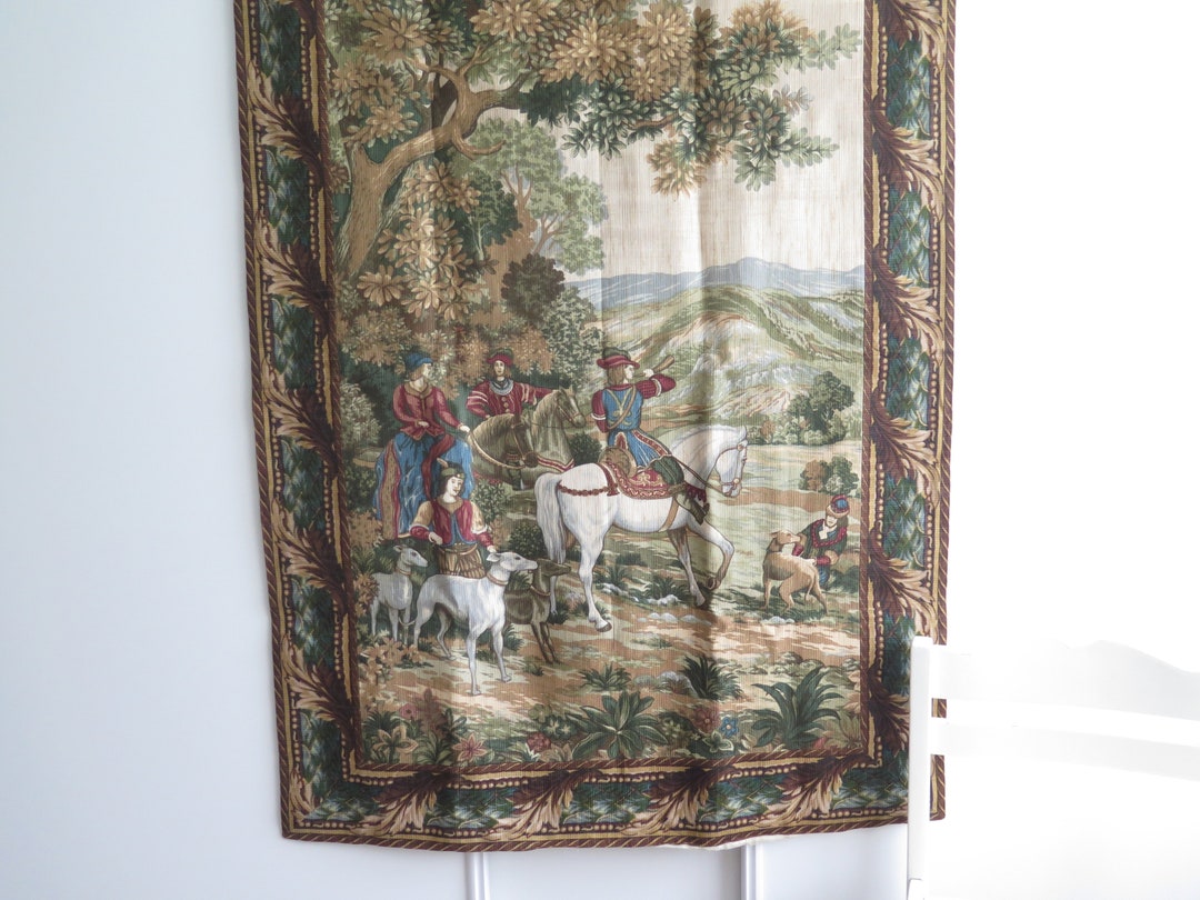 Vintage Tapestry Wall Decor Landscape Woodland Wall Hanging Woven Home ...