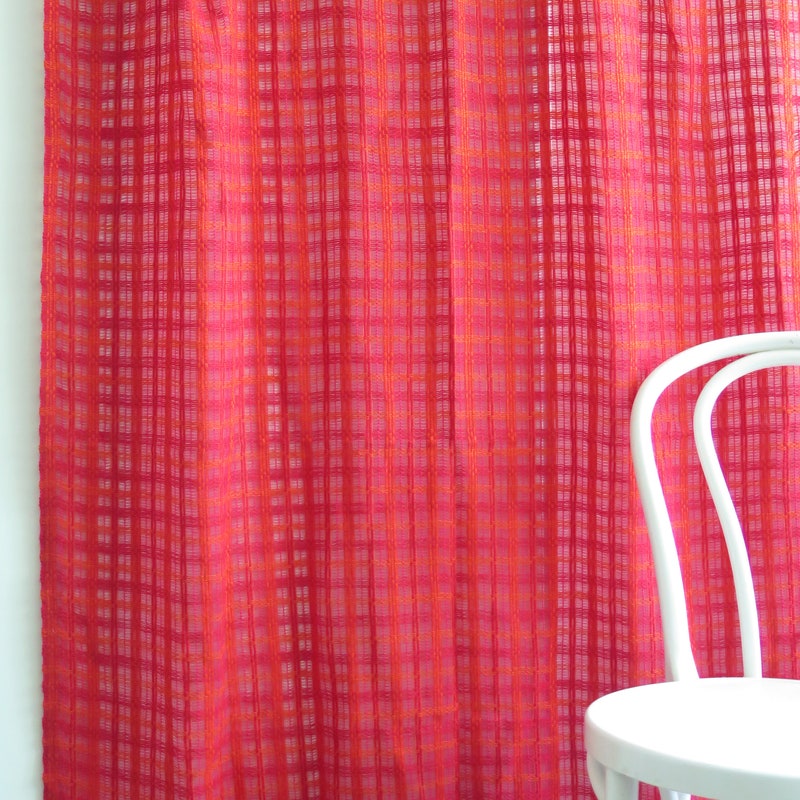 Red Curtains - Etsy
