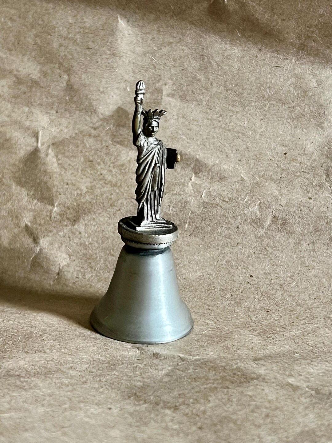 Pewter Bell Statue of Liberty, Vintage Pewter Statue of Liberty ...