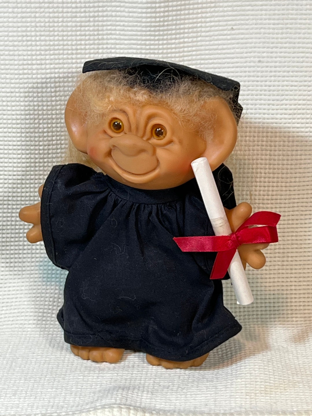 Troll Graduation 6 Doll, Uneeda Troll, Cap and Gown Troll, 1960s ...