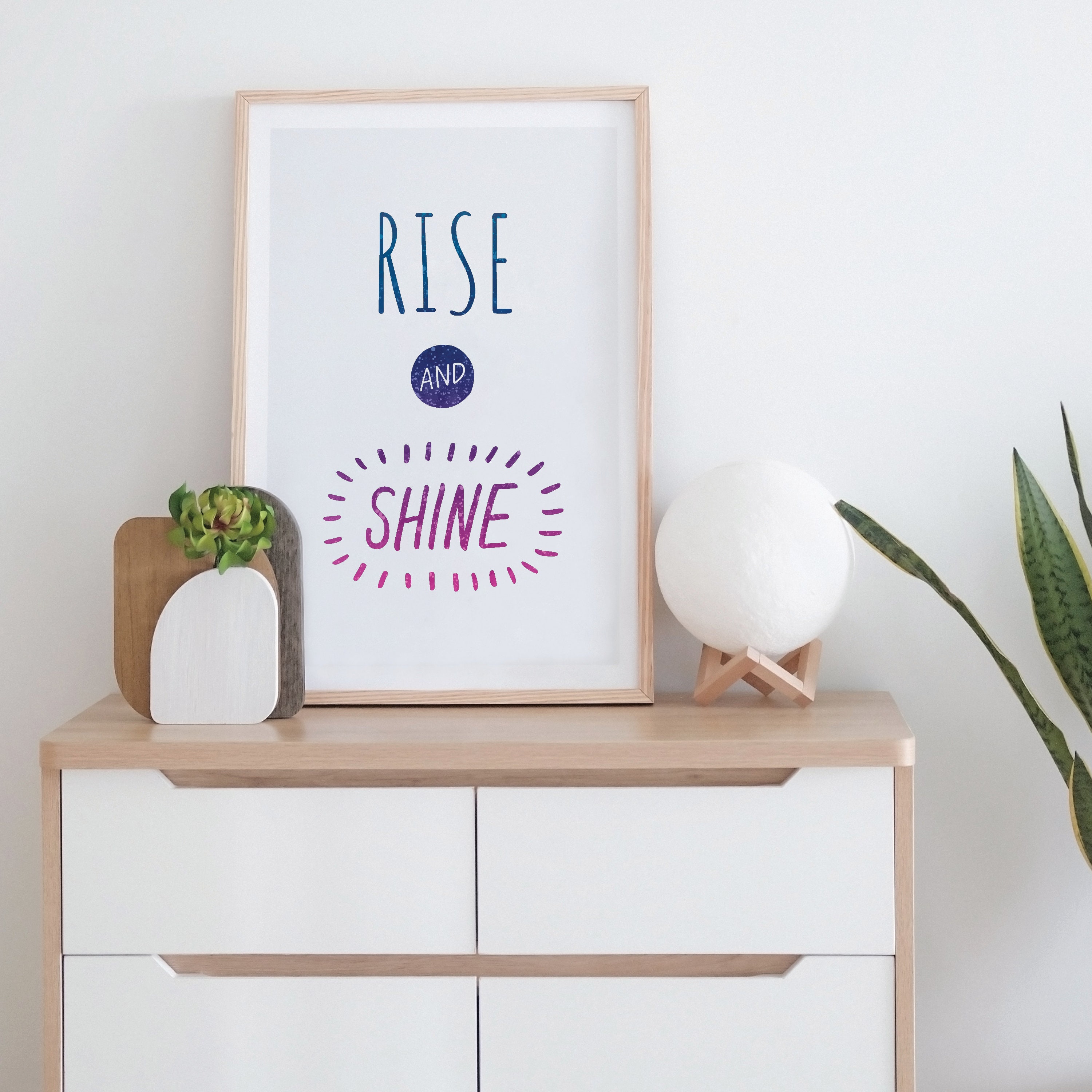 Rise and Shine Print Rise and Shine Sign Morning Sign for - Etsy