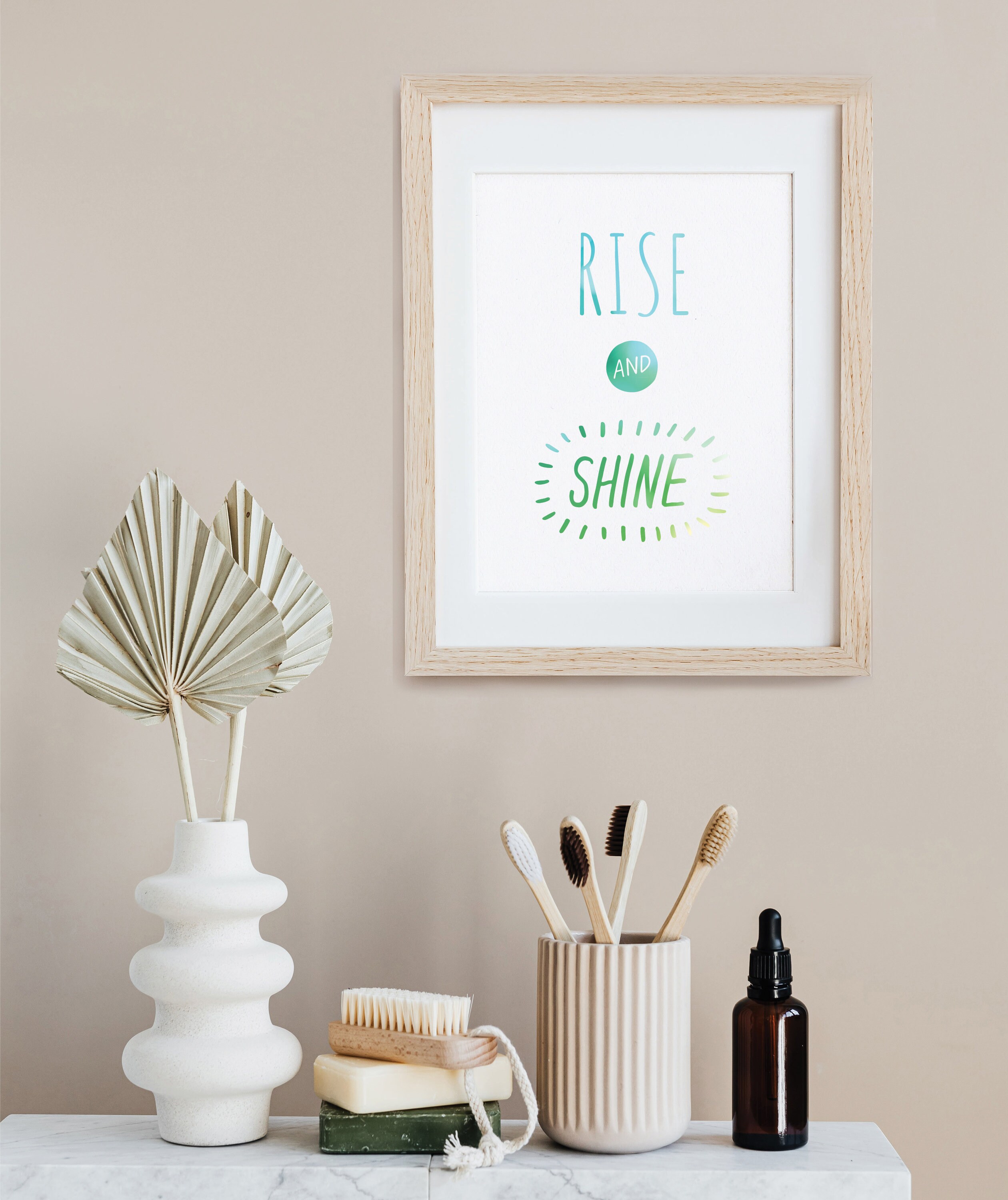 Rise and Shine Print, Rise and Shine Sign, Morning Sign for Bedroom ...