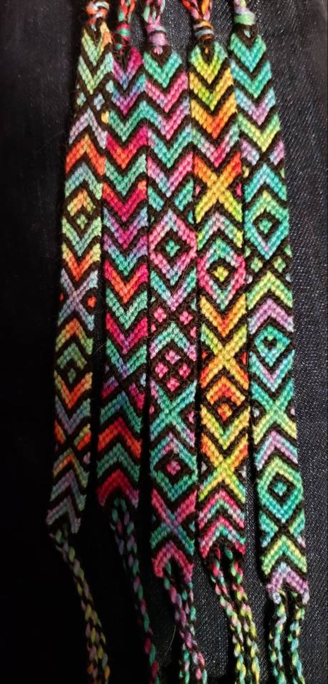 Multicoloured Friendship Bracelet 6 Colours - Etsy