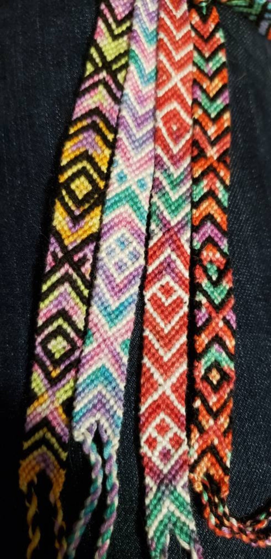 Multicoloured Friendship Bracelet 6 Colours - Etsy