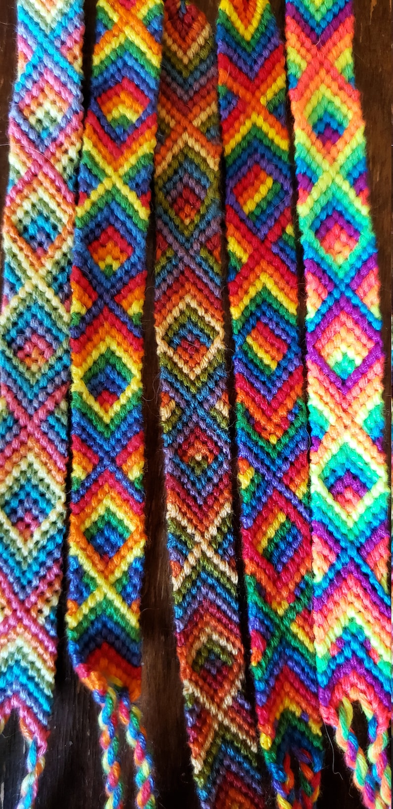 Multicoloured Friendship Bracelet 6 Colours - Etsy