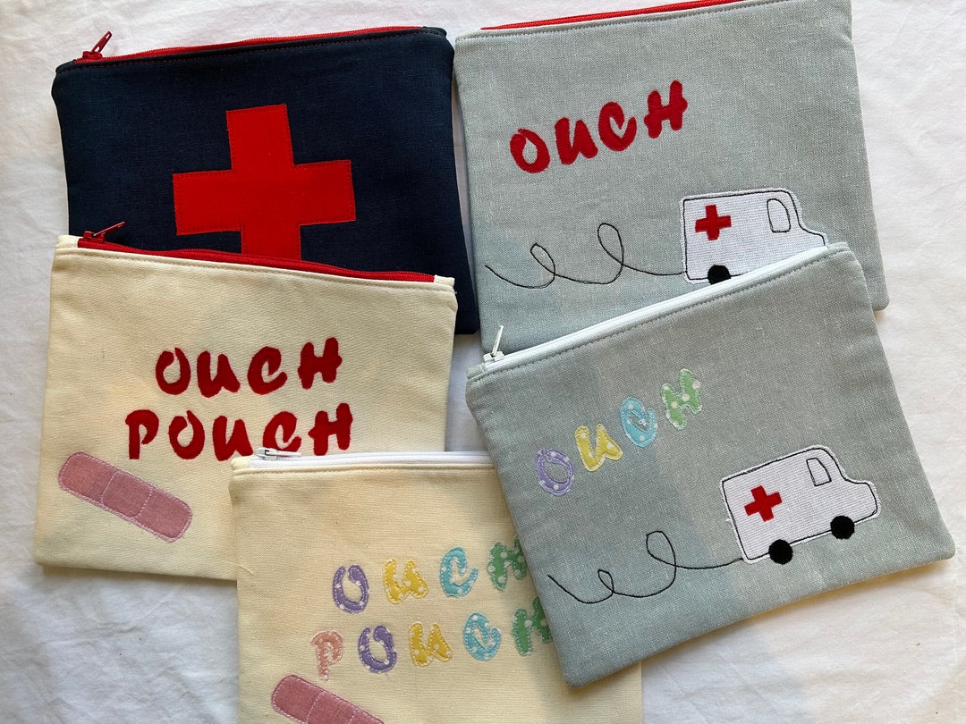 First Aid Applique Medication Pouch, Handy for Plasters, Wipes Etc Ouch ...