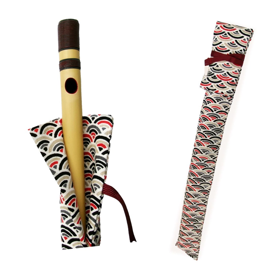 Japanese Padded Shinobue Bag, Shinobue Carrying Case, Cushioned ...