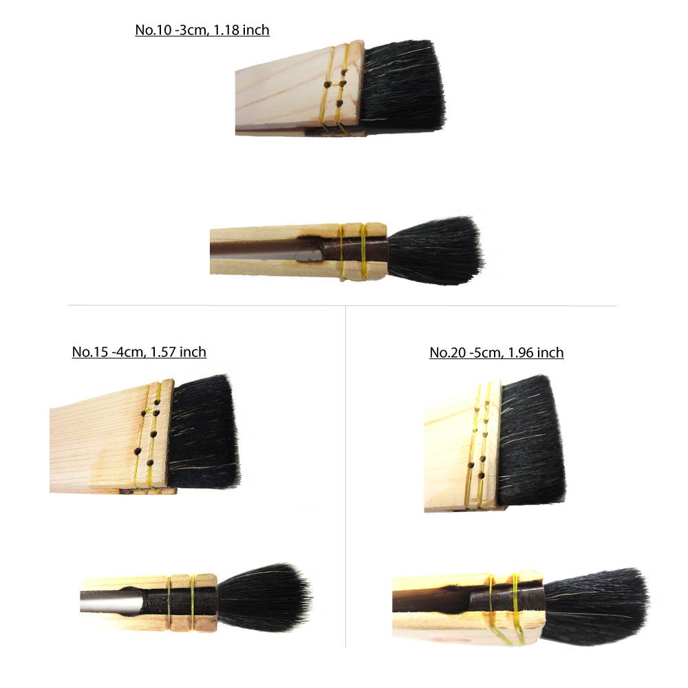 FLAT-WIDE Urushi Brush for Your Urushi Projects From Japan! - Etsy