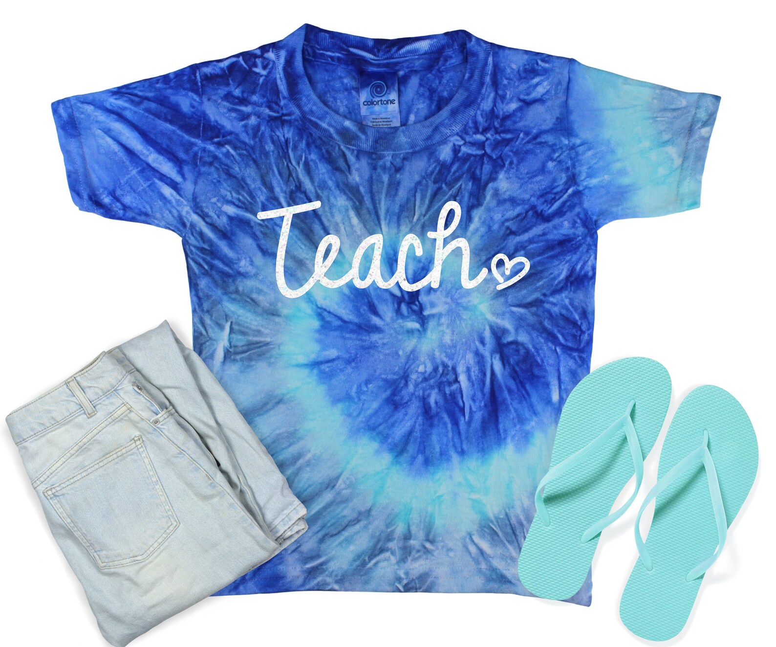 Teach Teacher Tie Dye Neon Tie Dye Shirt Galaxy Bright Black - Etsy