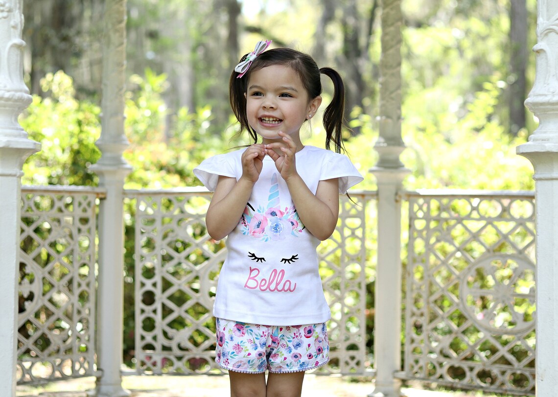 Unicorn Face Flutter Shirt Personalized Flutter Sleeve Unicorn - Etsy