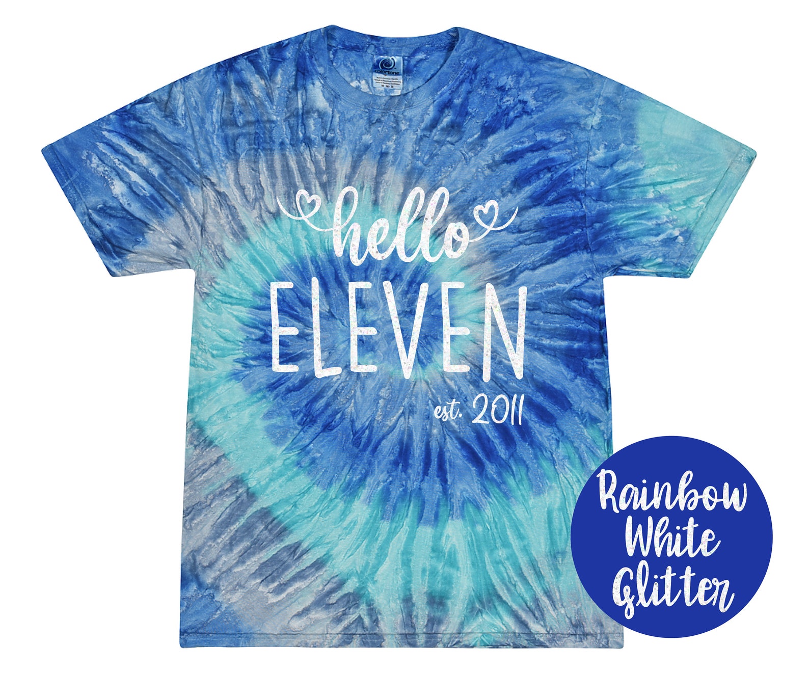 Hello Eleven Established Neon Tie Dye Shirt Galaxy Bright - Etsy