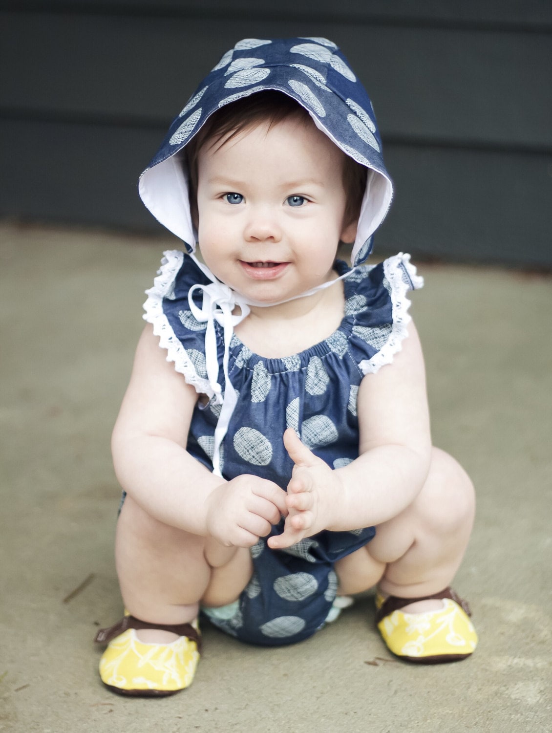 Baby Romper Toddler Romper Wild Flower Baby Romper Mustard | Etsy