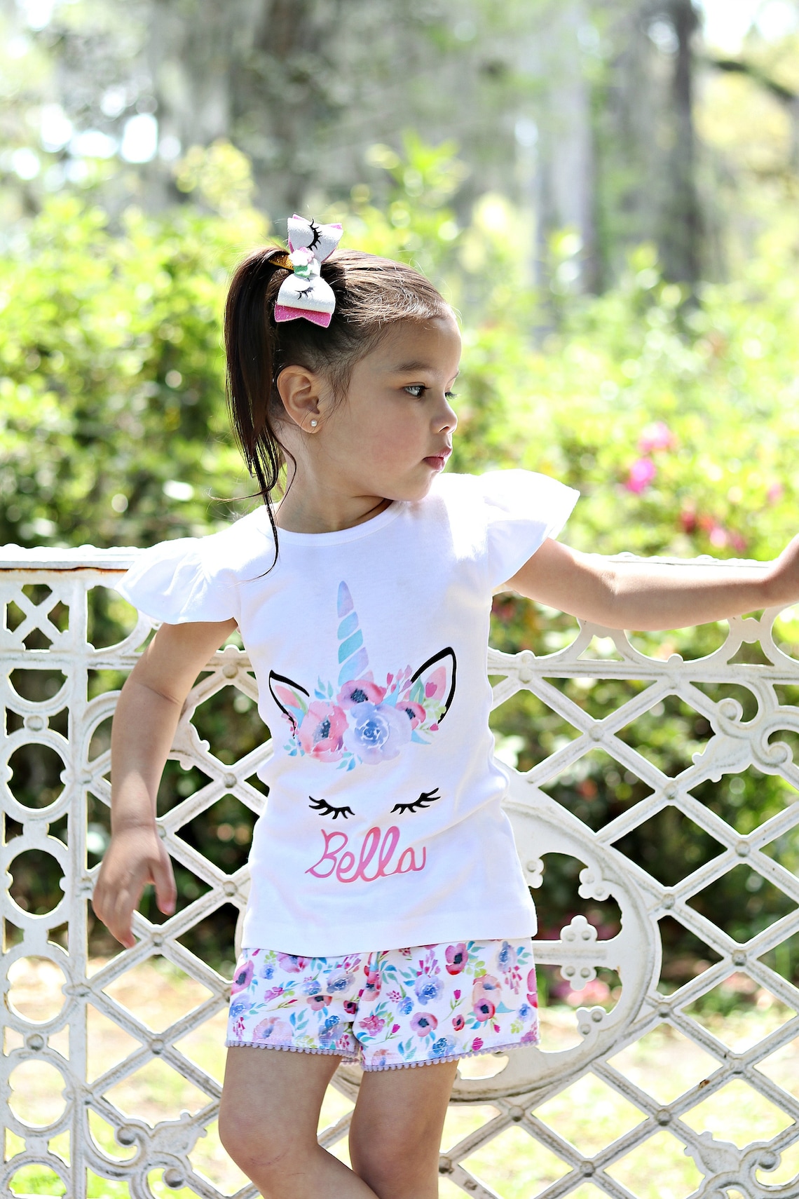 Unicorn Face Flutter Shirt Personalized Flutter Sleeve Unicorn - Etsy