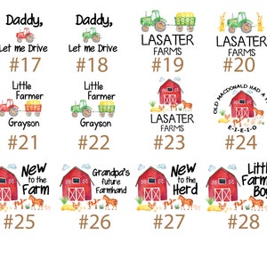 Farm Boy Outfit Tractor Farming Bodysuit Pants Hat Blanket Barn Baby ...