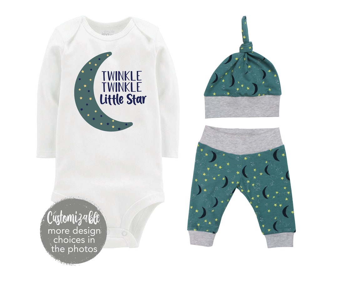 Twinkle Twinkle Little Star Personalized Boy Coming Home Outfit ...