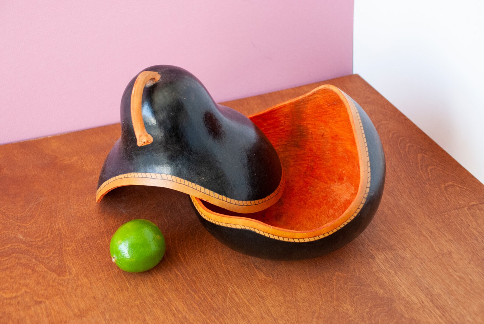 Large Pear Shaped Lidded Decorative Box Carved From a Dried - Etsy