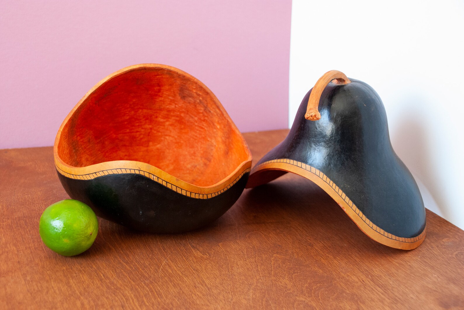 Large Pear Shaped Lidded Decorative Box Carved From a Dried - Etsy
