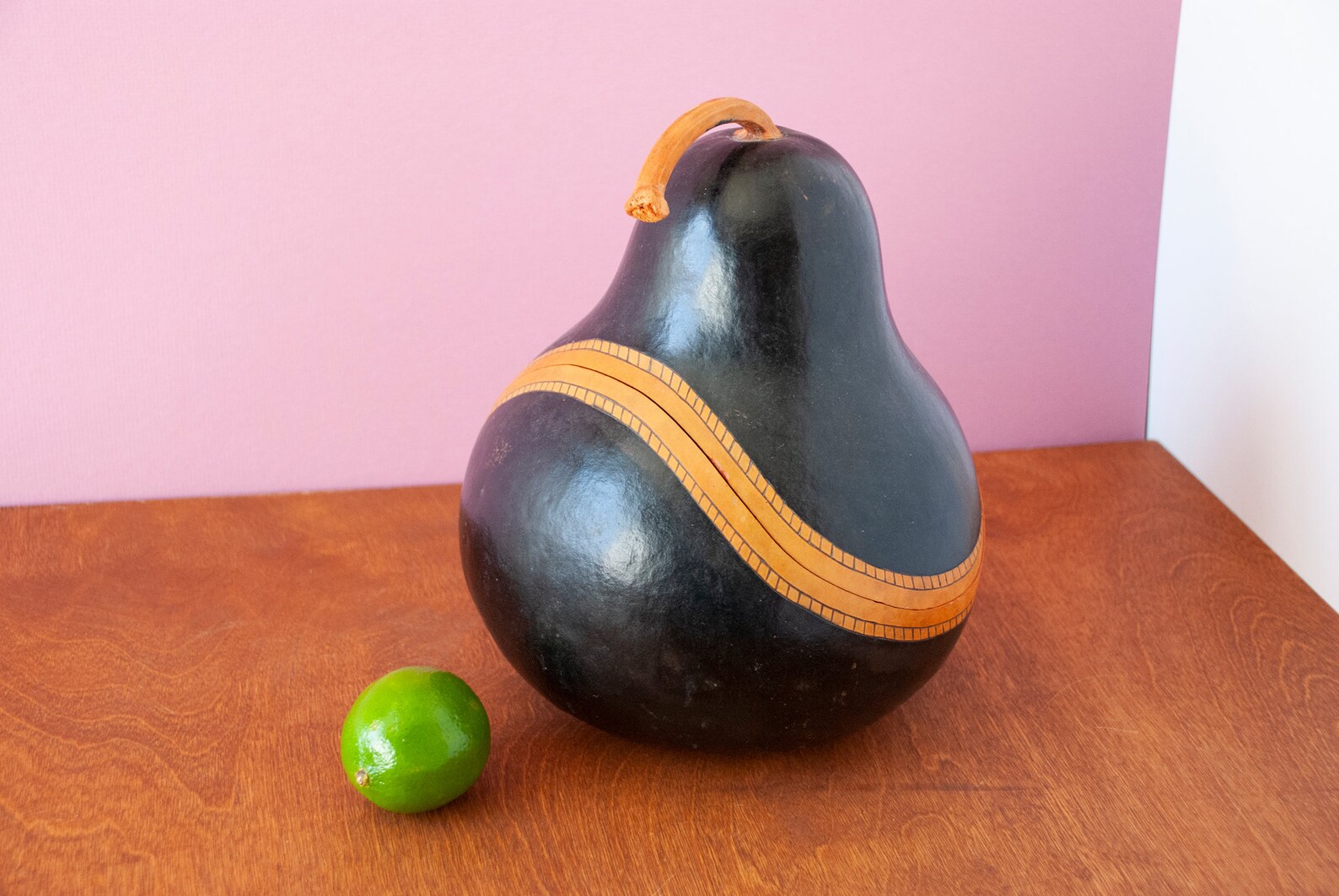 Large Pear Shaped Lidded Decorative Box Carved From a Dried - Etsy