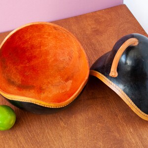 Large Pear Shaped Lidded Decorative Box Carved From a Dried Gourd ...