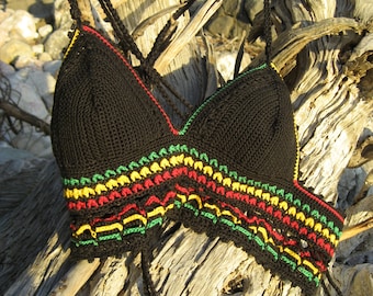 PATTERN Rasta Crop Top Crochet PATTERN PDF Digital File Beginner ...