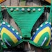 Crochet Bikini Set BRAZIL Flag Bikini Brazilian Flag - Etsy