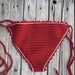 Crochet Bikini Set in Dark Red With Seashells - Etsy