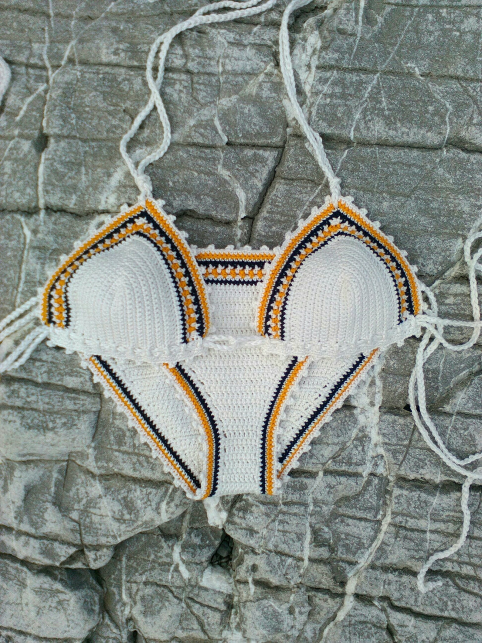 Crochet Bikini Set White Anna Bikini Crochet Beachwear Crochet | Etsy