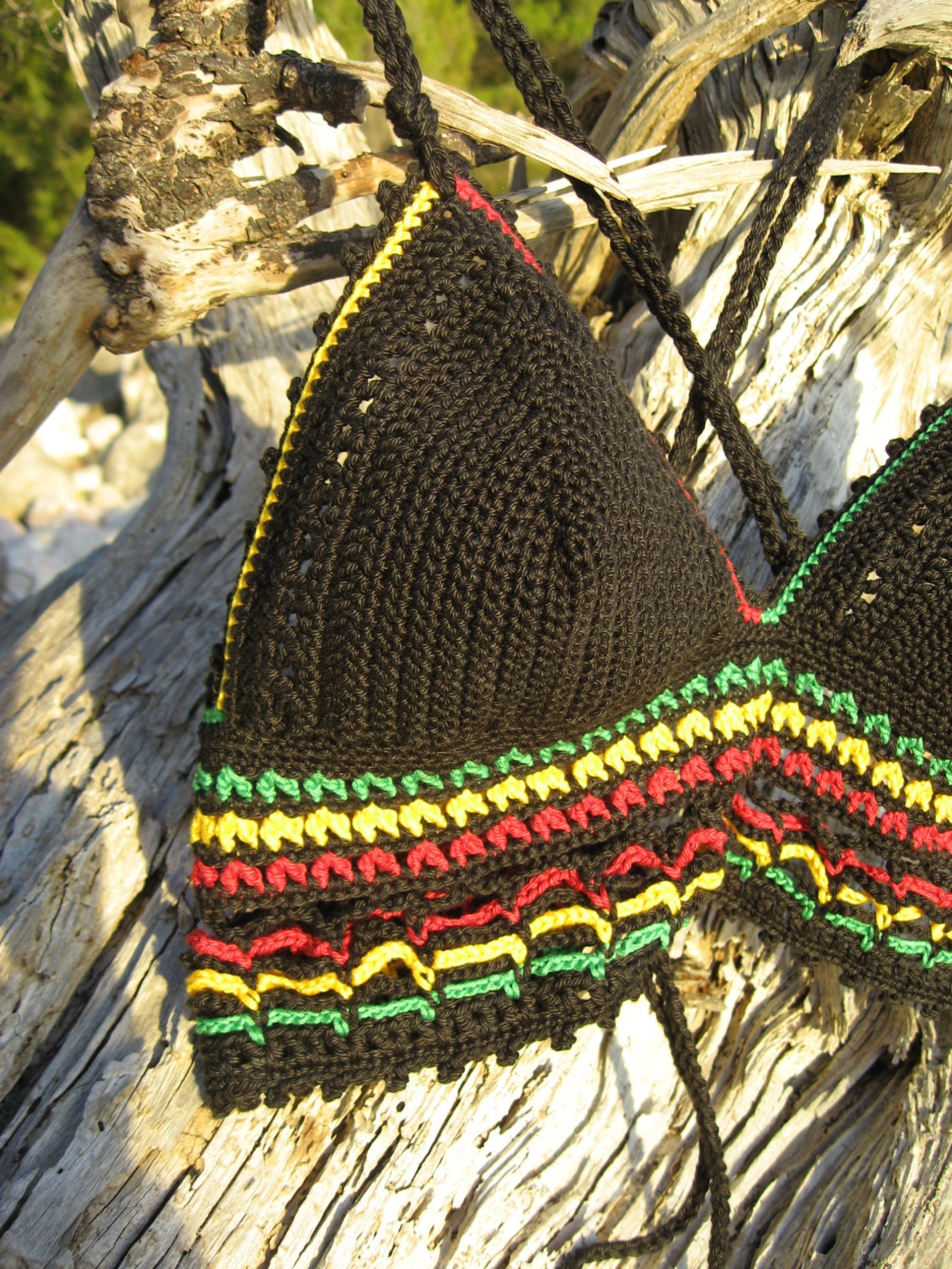 Crochet Top Rasta - Etsy