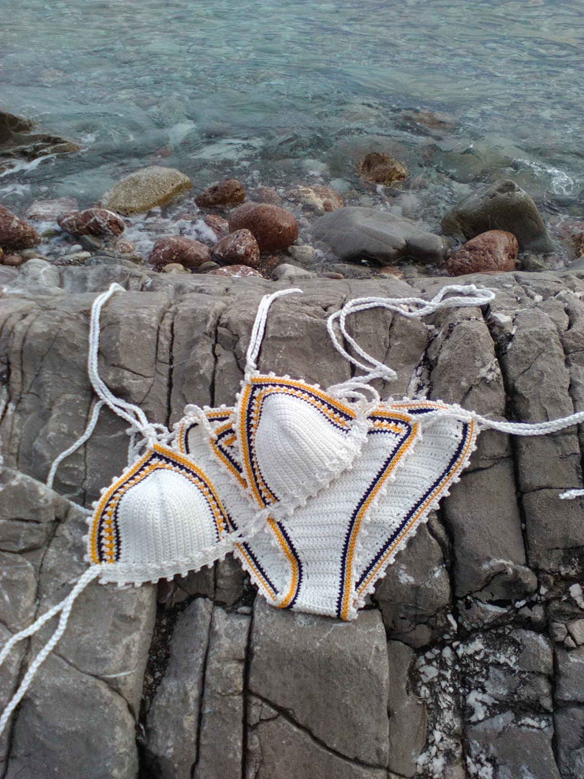 Crochet Bikini Set White Anna Bikini Crochet Beachwear Crochet | Etsy