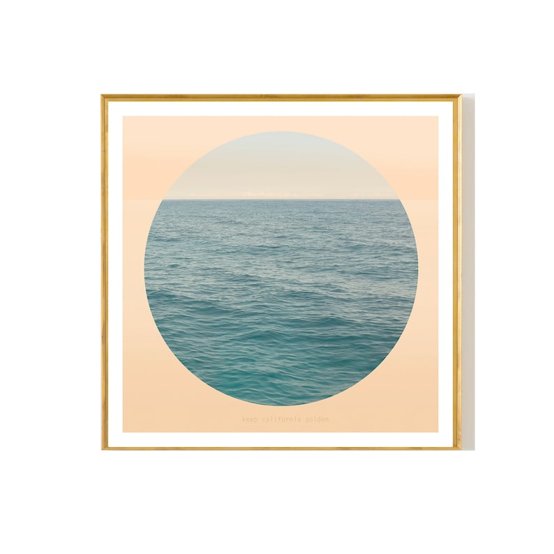 Ocean Art, Circle Art, Circle Print, Nautical Decor, Artwork, Tropical ...