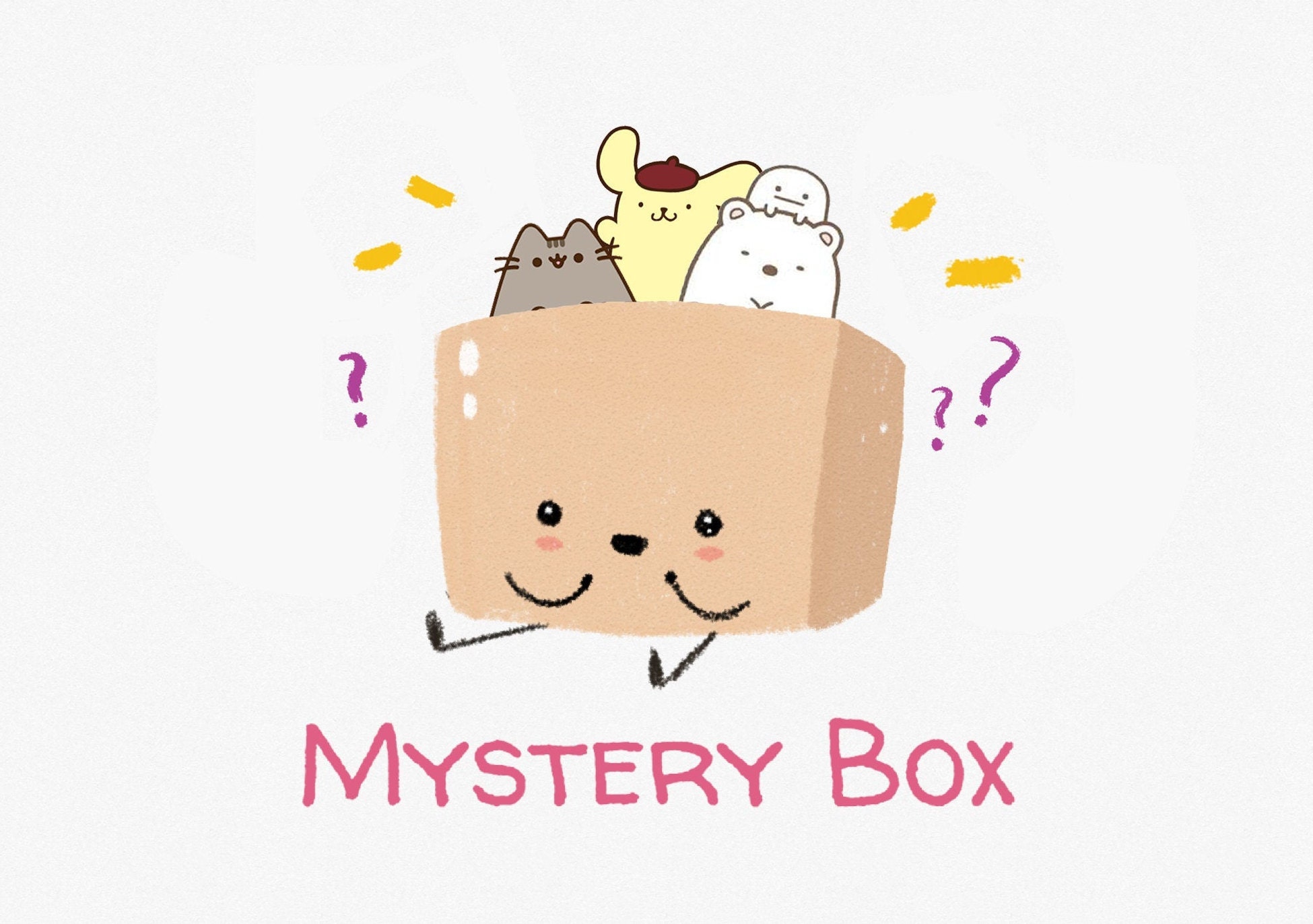 Super Cute Kawaii Random Mystery Box Fun Gift Surprise Blind | Etsy