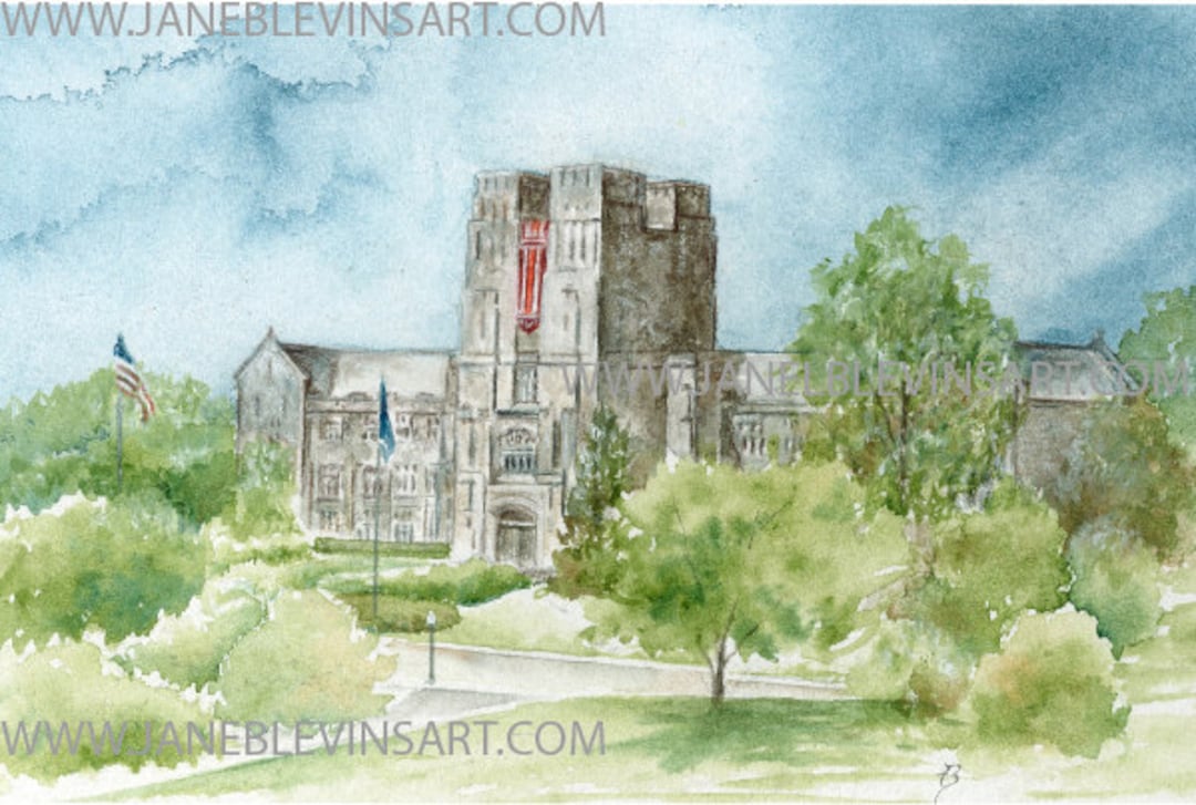 Burruss Hall - Etsy