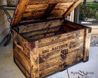 Military trunk | Etsy